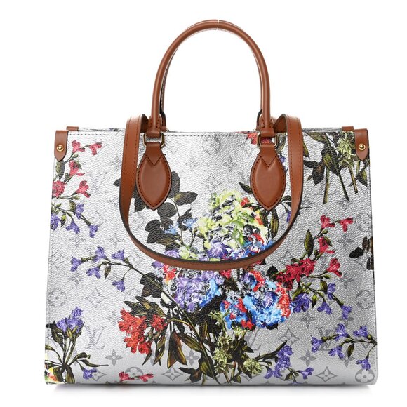 Louis Vuitton | Bags | Louis Vuitton Metallic Monogram Lv Garden Silver ...